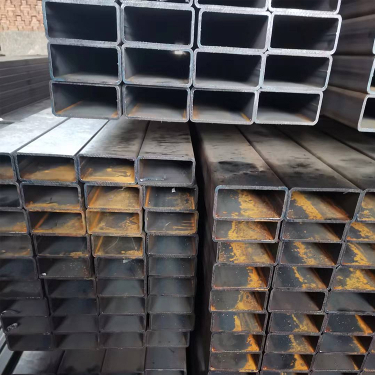 Low Carbon Black Steel Square Tube/rectangular Hollow Tubular Steel ...